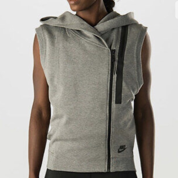 Nike | Tops | Nike Tech Fleece Hooded Vest | Poshmark